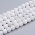 5 Strand Natural Rainbow Moonstone Beads Strands Round White 8mm hole ...