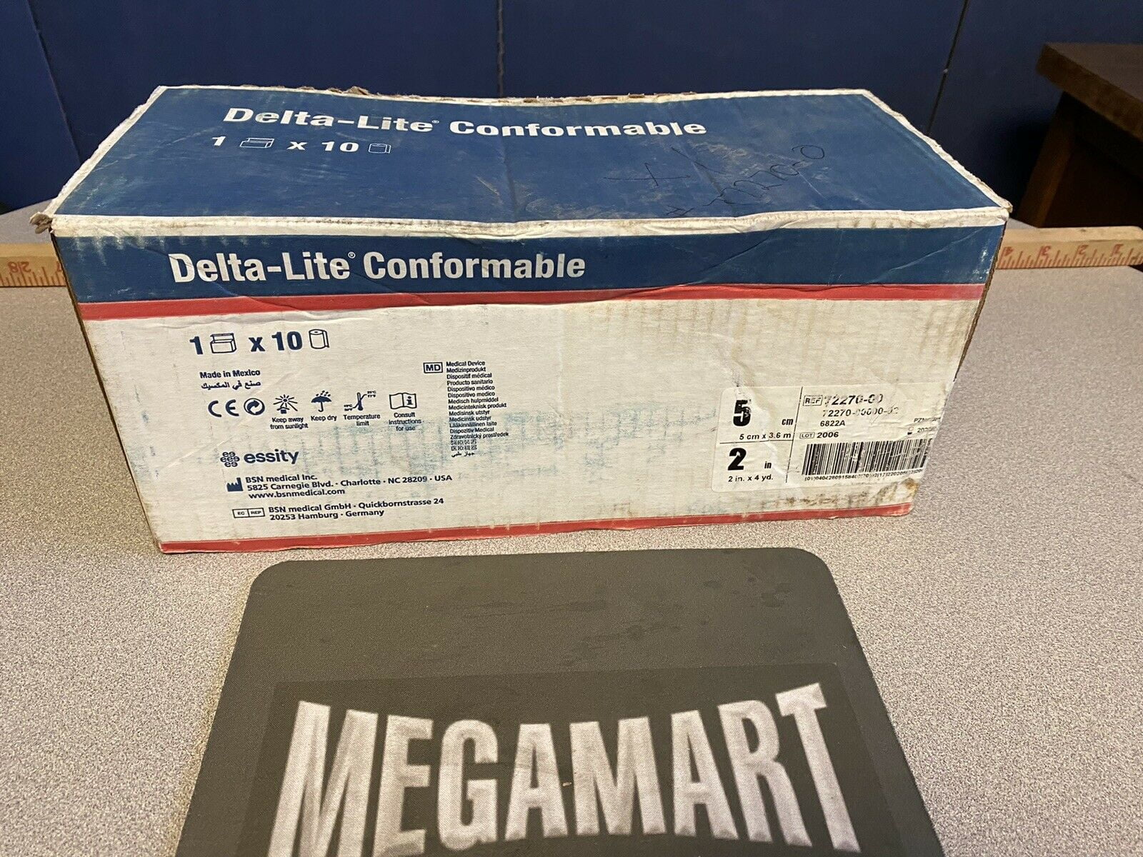 NEW Delta-Lite Conformable Fiberglass Cast Tape 2"x4 White 10 Rolls ...