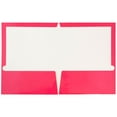 JAM Paper Glossy Two Pocket Folders, Fuchsia Pink, 25 per Pack ...