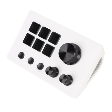 Visual Keyboard with Knobs, 6 Keys Visual Keyboard LCD Custom Button Visual Keyboard For OS X ...