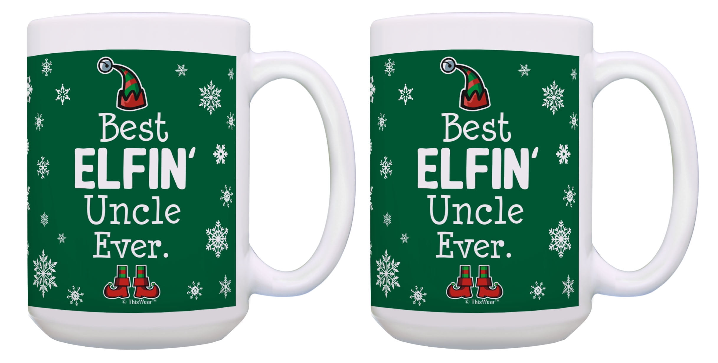 ThisWear Best Uncle Ever Gifts Best Elfin Uncle Ever Uncle Mugs 2 Pack ...