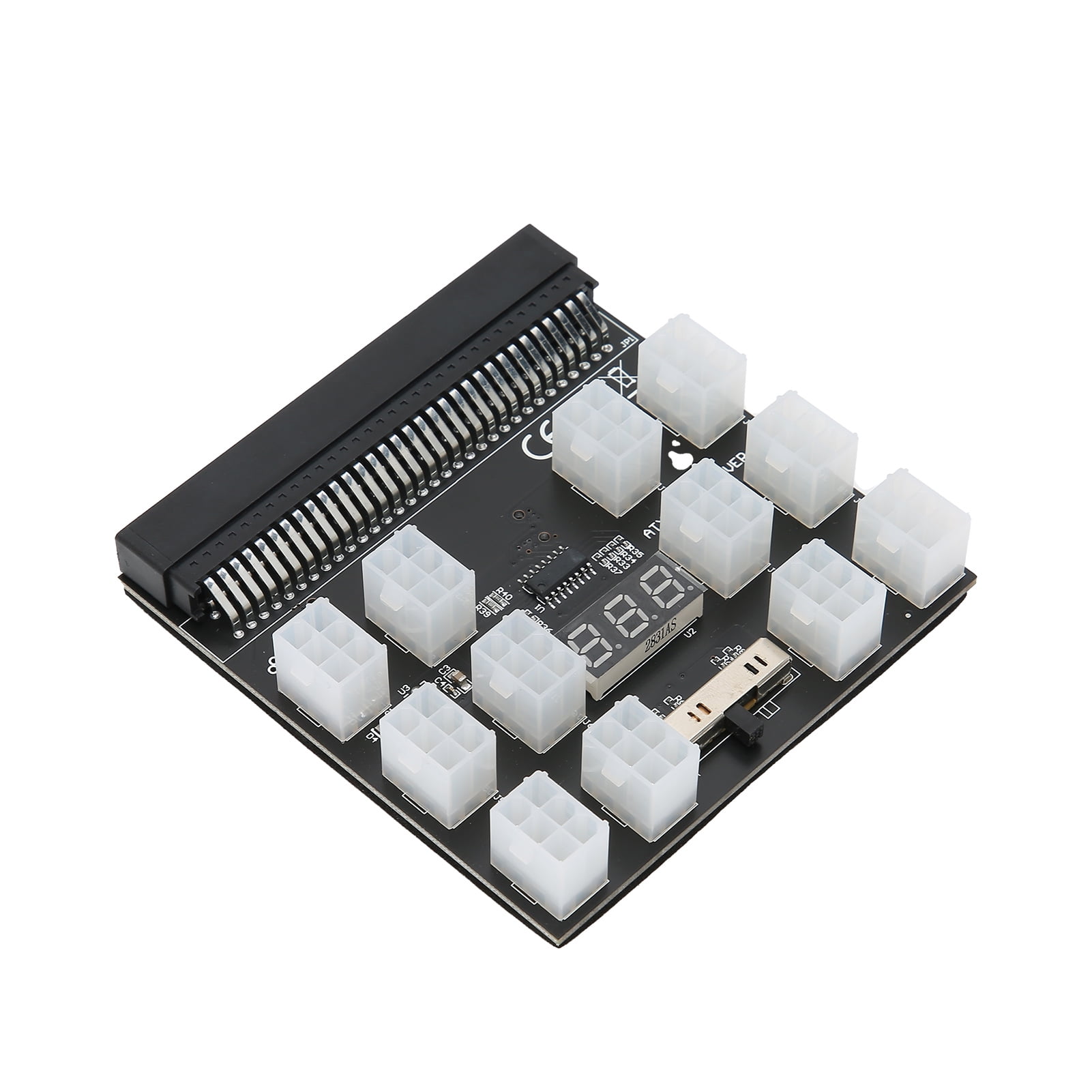 Buy Tebru 12 ATX 2x3Pins Power Supply Breakout Board Converter,Mining ...