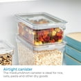 iDesign Medium Short Plastic Storage Bin with Lid, 5x8.1x3, Clear ...