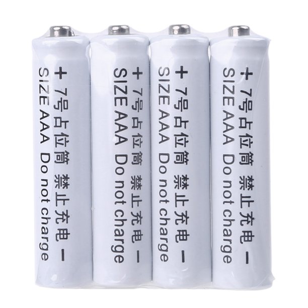 Techinal 4Pcs No Power 10440 LR03 AAA Dummy Fake Battery Setup Shell ...