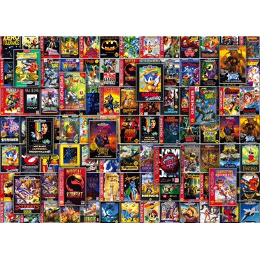 Arcadeageddon! Retro Arcade Game Collage 1000-Piece Jigsaw Puzzle ...