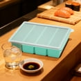 Large Silicone Ice Cube Tray with Lid for Freezer - Food Grade Flexible ...