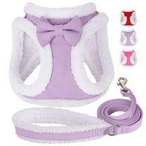 Pet Artist Warm Fleece Small Dog Vest Harness and Leash for Pet Puppy ...
