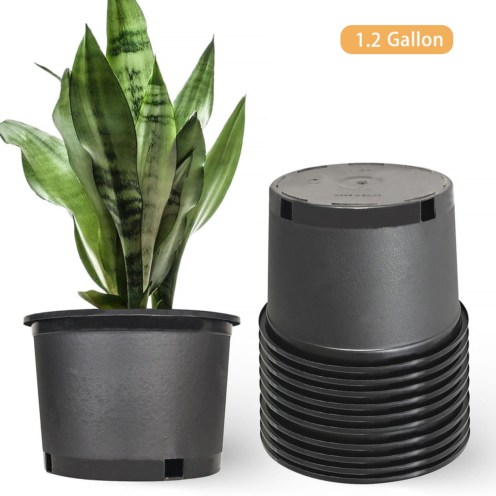 Nursery Pot, 10 Pcs Short Nursery Container Injection Molded Pot Fit ...