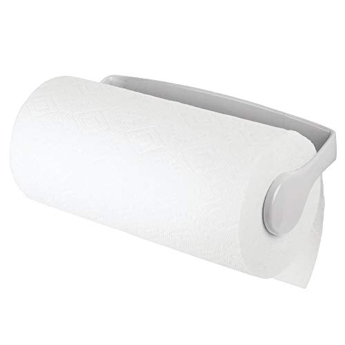 mDesign Plastic Wall Mount Paper Towel Holder & Dispenser, Mounts to ...