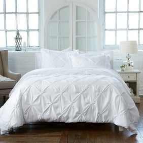 CASA Pintuck 3 Piece Duvet Set- Available In Multiple Sizes & Colors ...