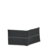 47 Maple Men's Center Stitch Design Genine Black Leather RFID Fixed ...