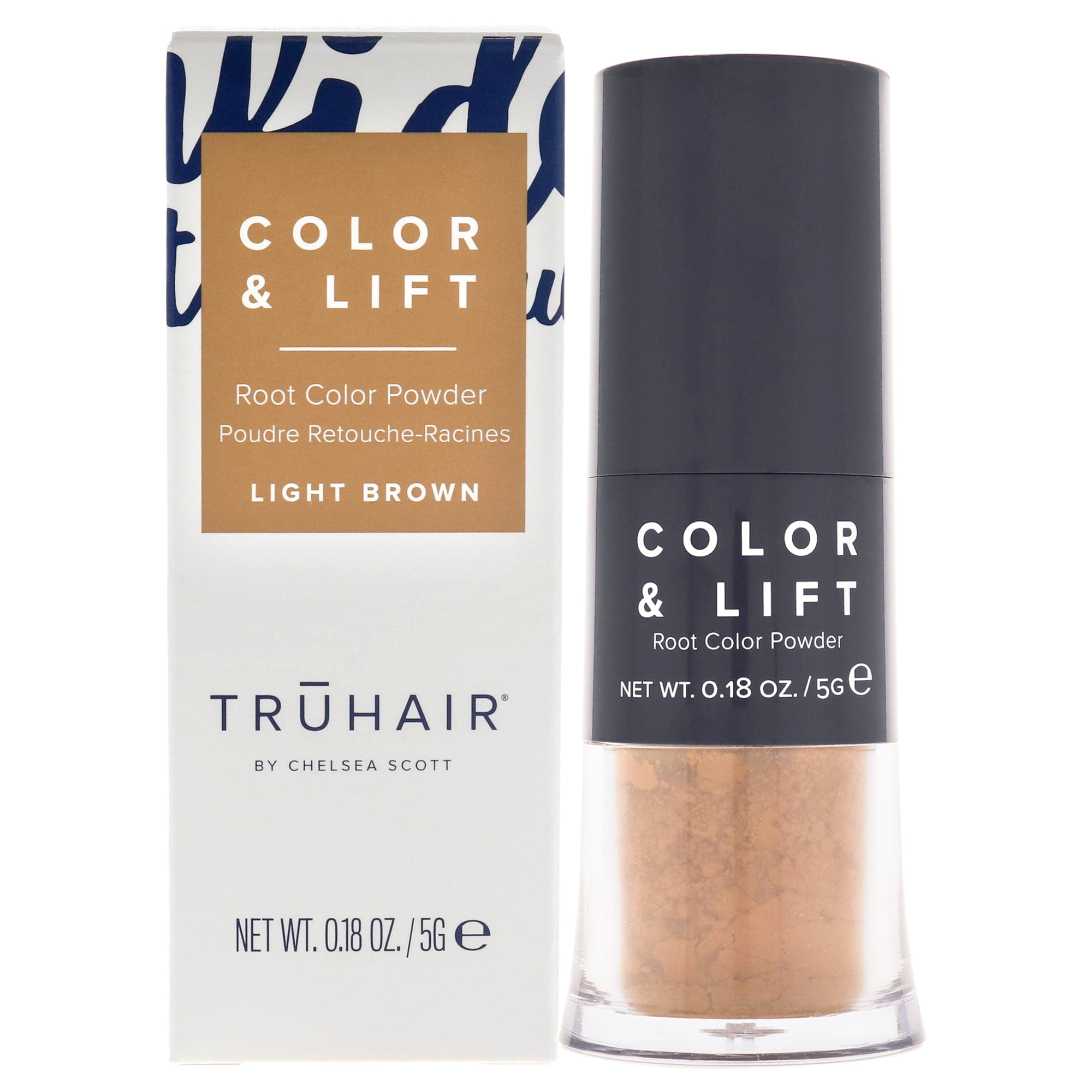 Truhair Color and Lift Root Color Powder - Light Brown, 0.18 oz Hair ...