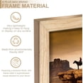 COEQWD-5.5x8.5 Picture Frame Set of 2, Natural Engineered Wood Frame ...
