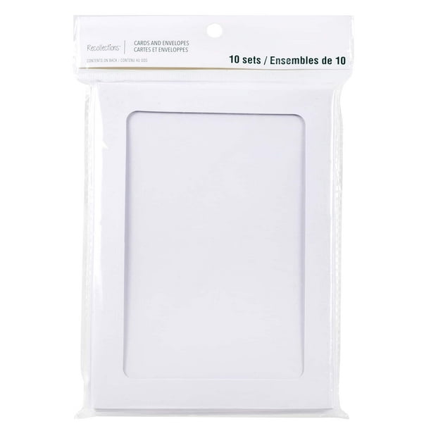 MICHAELS Bulk 12 Packs: 10 ct. (120 total) 5" x 7" White Frame Cards ...