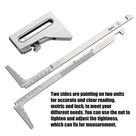 0-35mm/0-1.38inch Welding Gauge Metric & Inch Stainless Steel Stainless ...