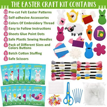 Easter Craft Kit Kids Sewing Easter Craft Easter Craft Children Craft ...