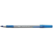 Bic Ultra Round Stic Grip Ball Pens Medium Point 8 Count Black ...
