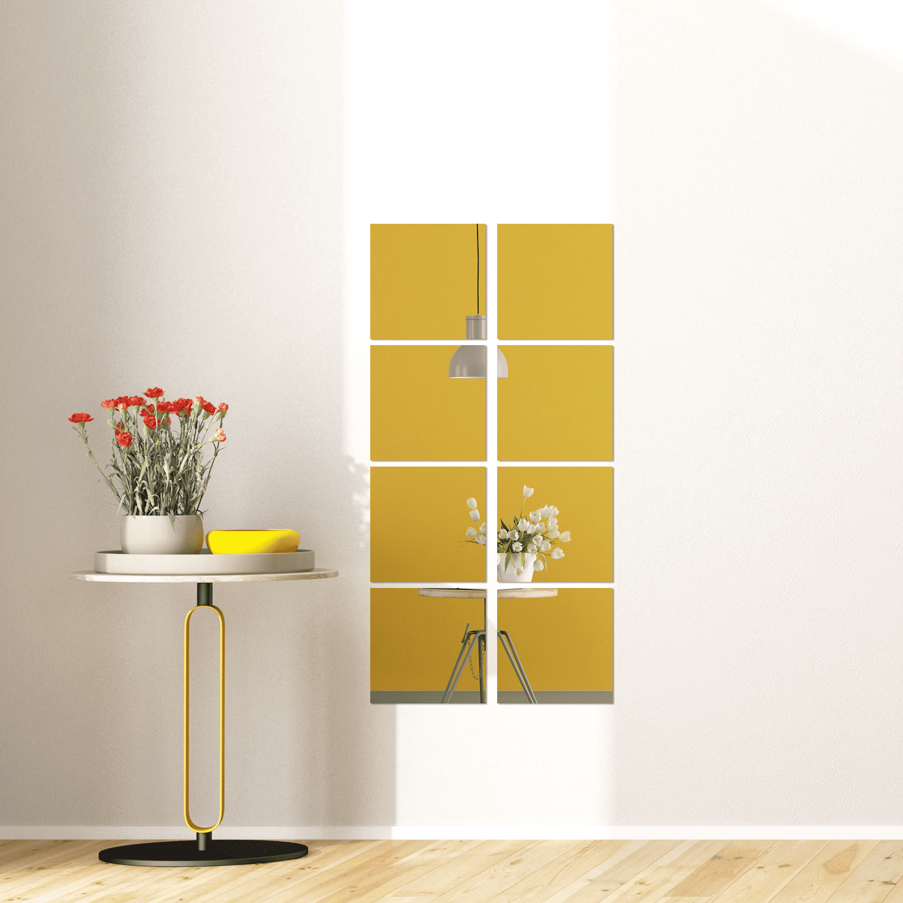 Mirror Tiles Mirror Wall Stickers, Self Adhesive Acrylic Mirror Sheets ...