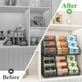 X-cosrack 2-Tier Stackable Can Rack Organizer, Food Storage Shelf for ...