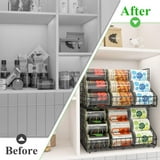 X-cosrack 2-Tier Stackable Can Rack Organizer, Food Storage Shelf for ...