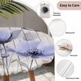 Spring Flowers Round Fitted Tablecloth with Elastic Edge Watercolor ...