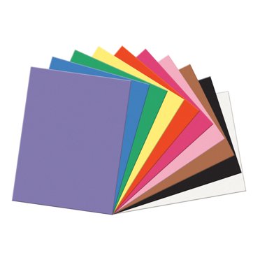 SunWorks Assorted Color Construction Paper, 24"x 36", 50 Sheets ...