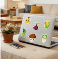 8PCS Cute Fruit Vegetable Magnetic Fridge Stickers 3D Design & Colors ...