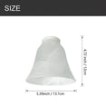 Ceiling Fan Light Covers 4 Pack Alabaster Bell Shaped Replacement ...