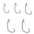 BESTSKY 2026 New 50Pcs High Carbon Steel Worm Soft Bait Jig Hooks with ...