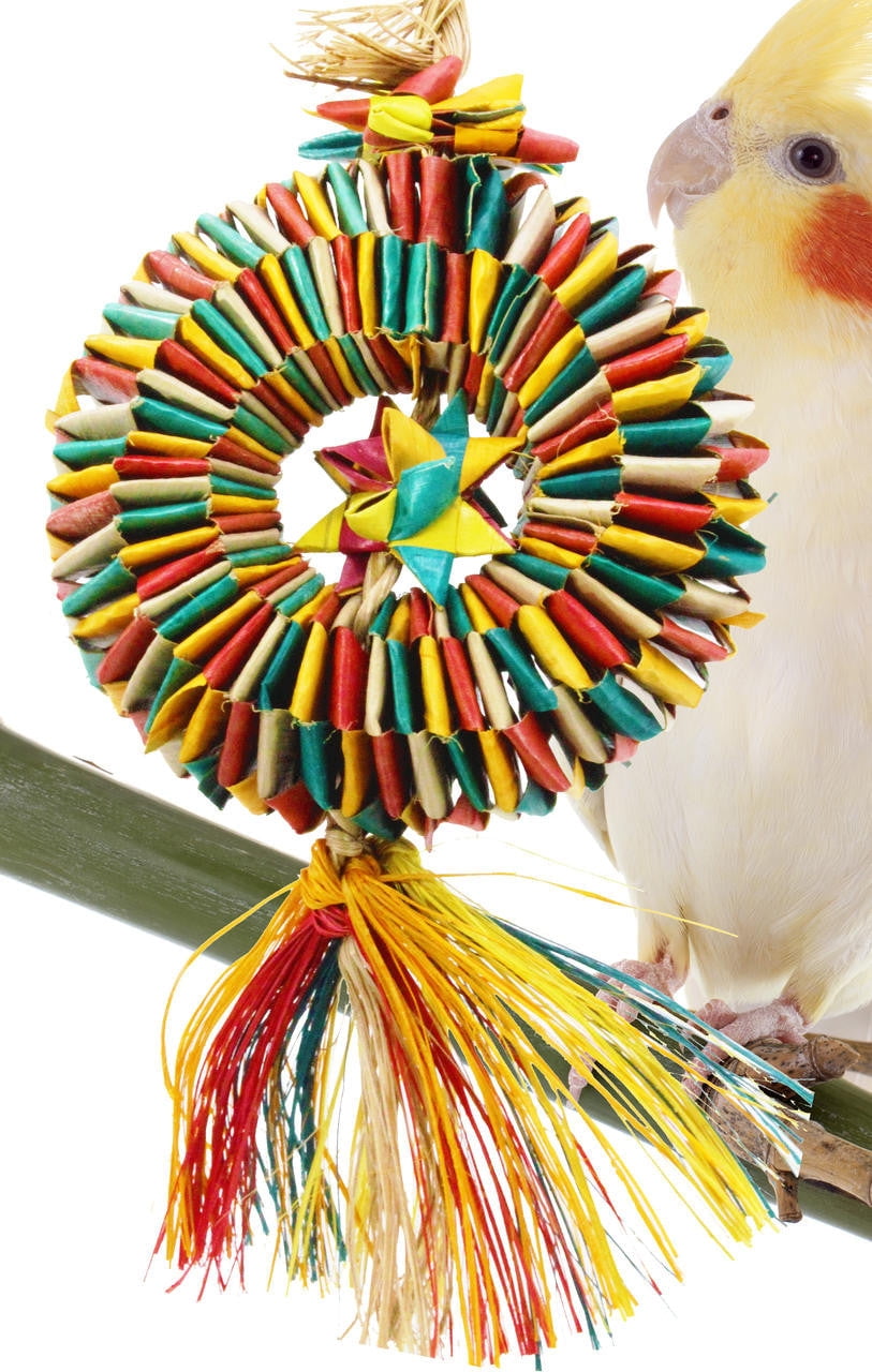 Bonka Bird Toys Bonka Bird Toys 03373 Small Bird Tire with Star Natural ...