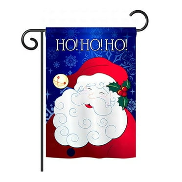 Naughty or Nice? Christmas Applique House Flag Santa Holiday 2 Sided 29 ...