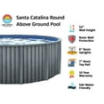 "Lake Effect Santa Catalina 27'x52"" Above Ground Pool, Resin Protected ...