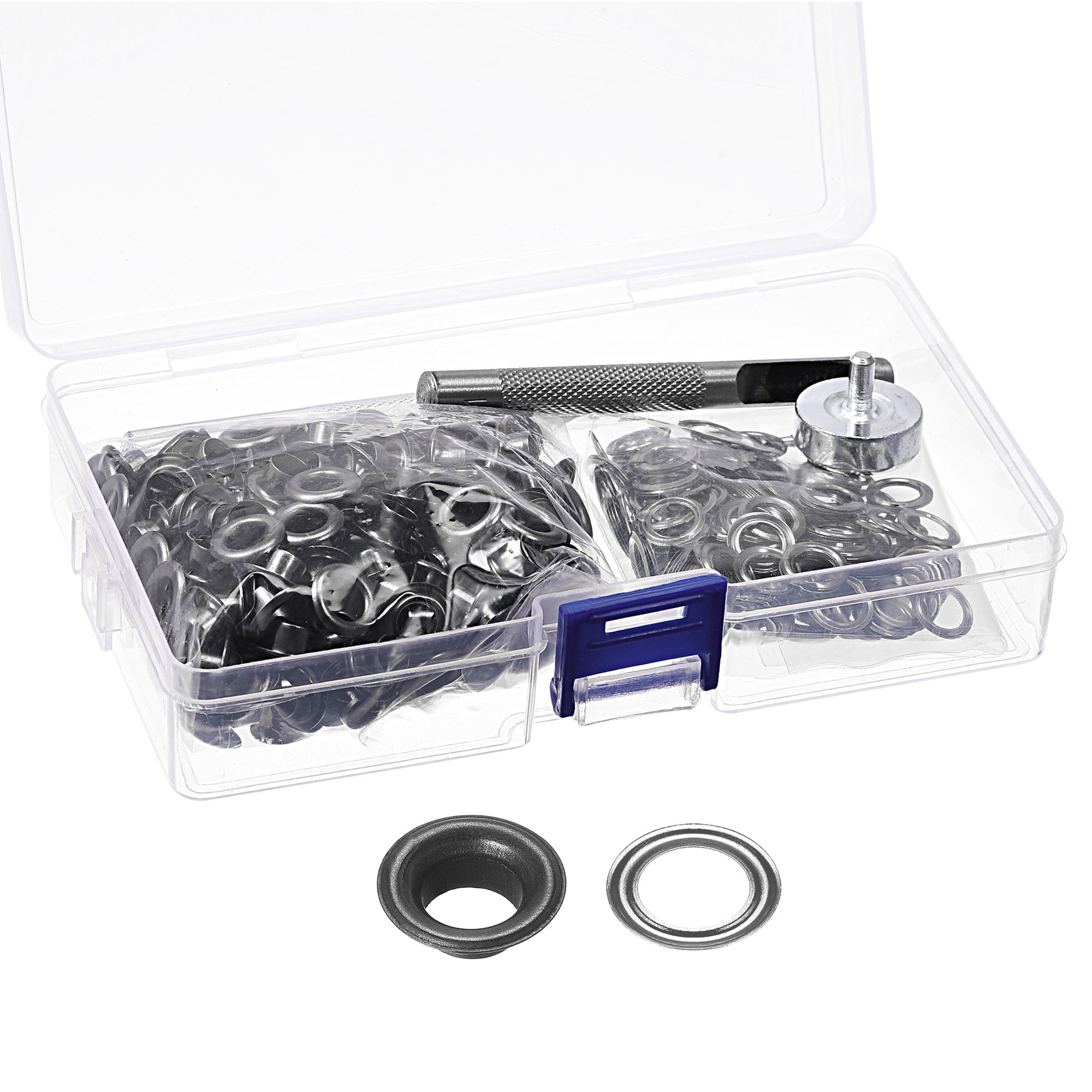 Grommet Tool Kit 200 Sets 1/4" Copper Grommets Eyelets with 3pcs ...