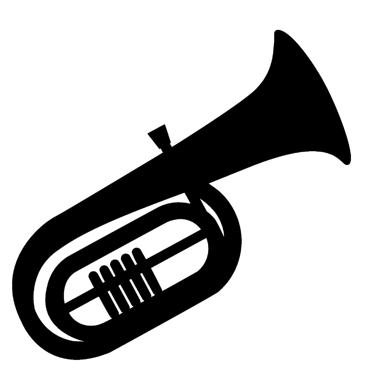 Tuba Music Band Instrument Play Notes Scales Brass Wall Decals for ...