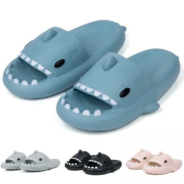 SAGUARO Cloud Shark Slides for Women Men Cute House Slippers Anti-Slip Shower Sandals Open Toe ...