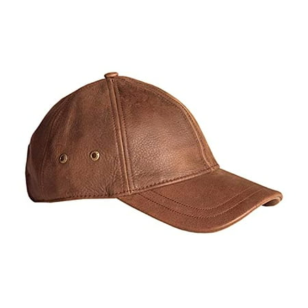 FLORIANA Mens Leather Baseball Cap Baseball Hat, Genuine Leather ...