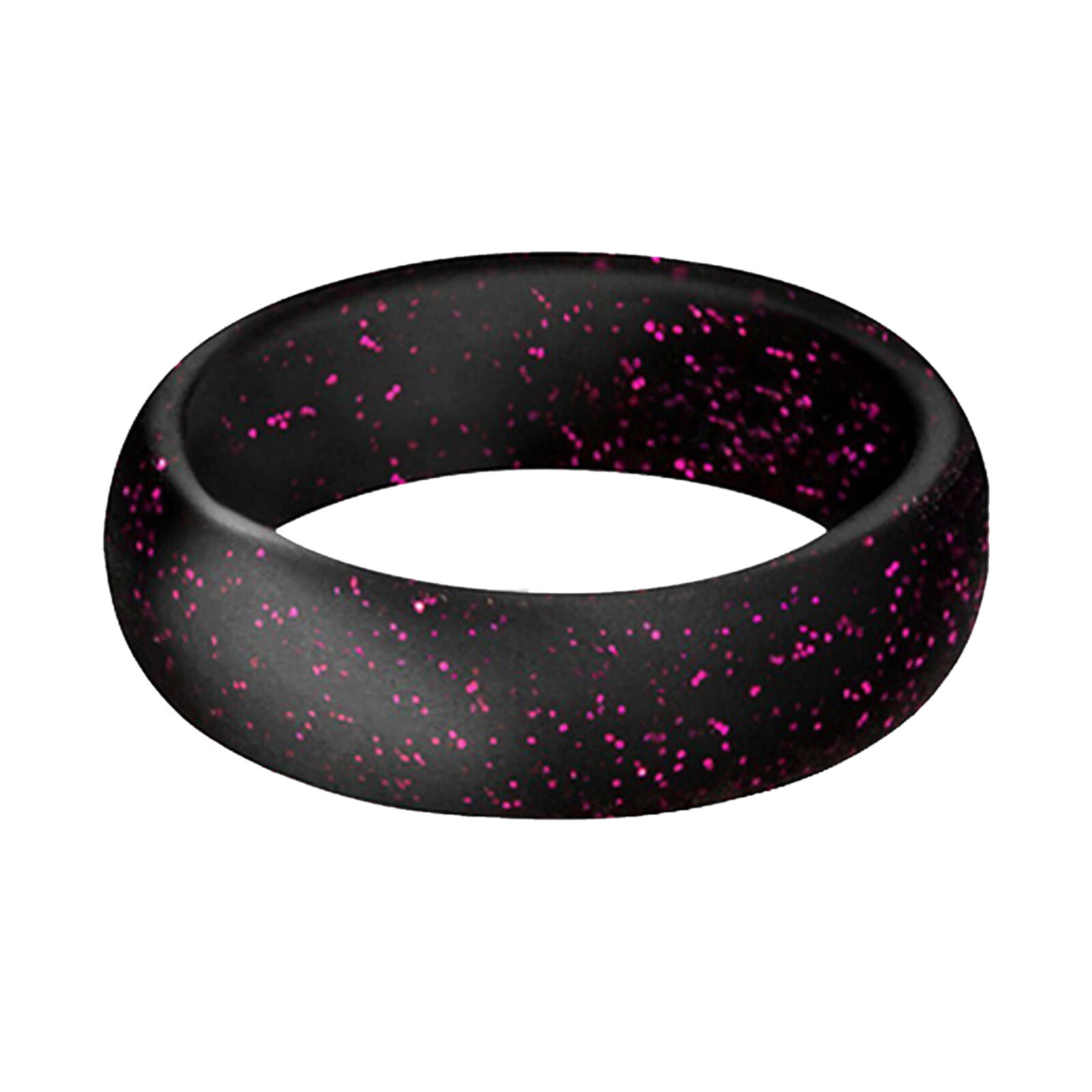 MIARHB Silicone Ring 5.7mm Wide Ring Yoga Ring Sports Ring Pearl Bright ...