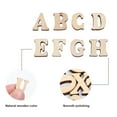 MLINS Wooden Craft Letters for Decoration 100PCS Unfinished Natural ...