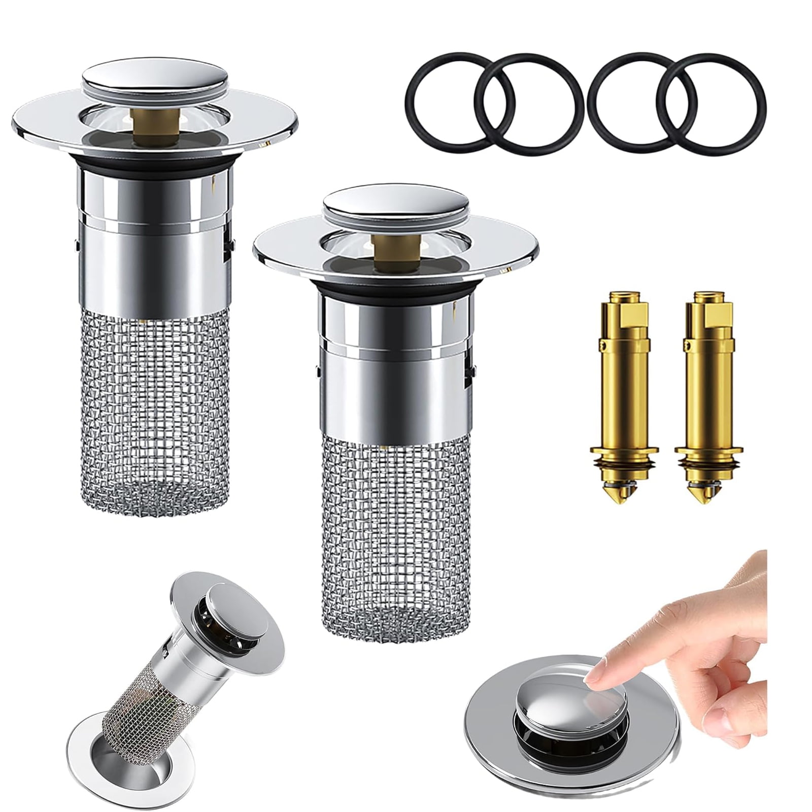 Click here for Beesclover 2pcs Kitchen Sink Drain Strainer  Bathr... prices