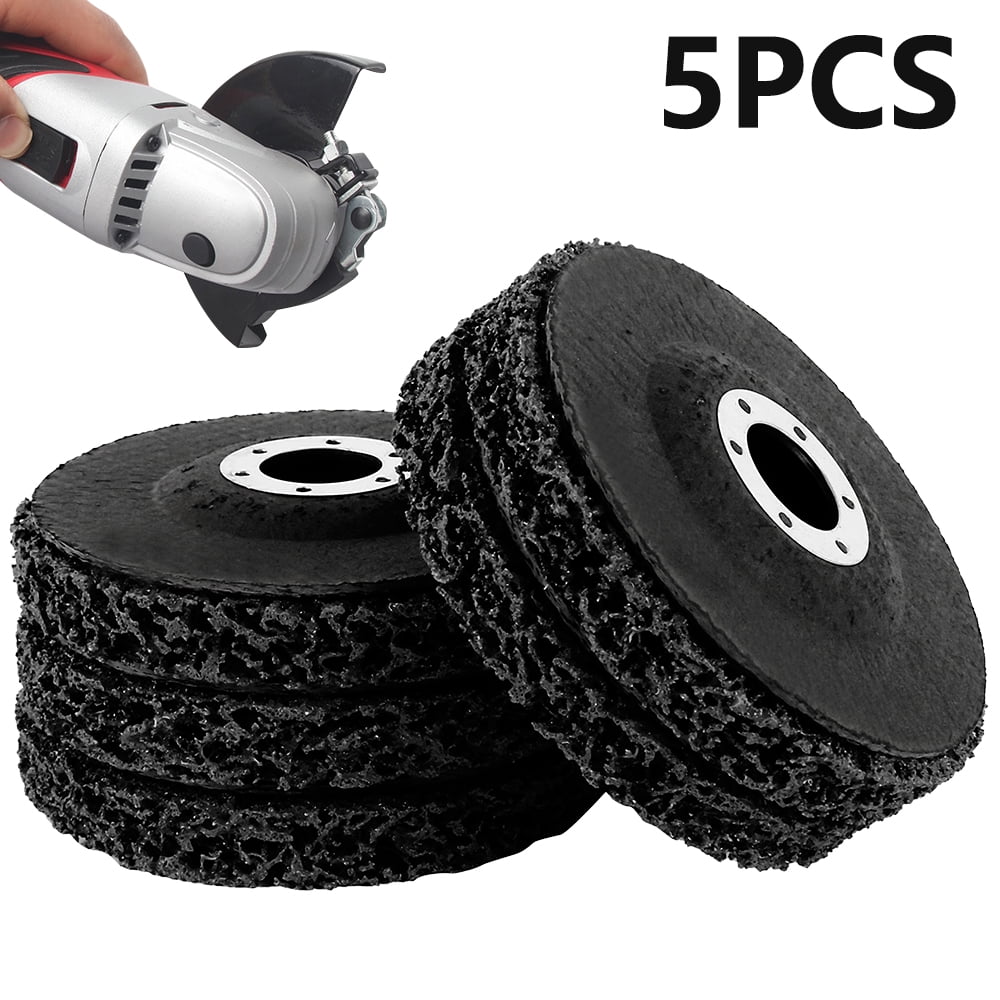 verlacod 5pcs 4.5" x 7/8" Stripping Wheel Black Strip Discs Abrasive ...