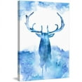 Free Shipping! Marmont Hill Blue Moose Wall Art Print on Canvas ...