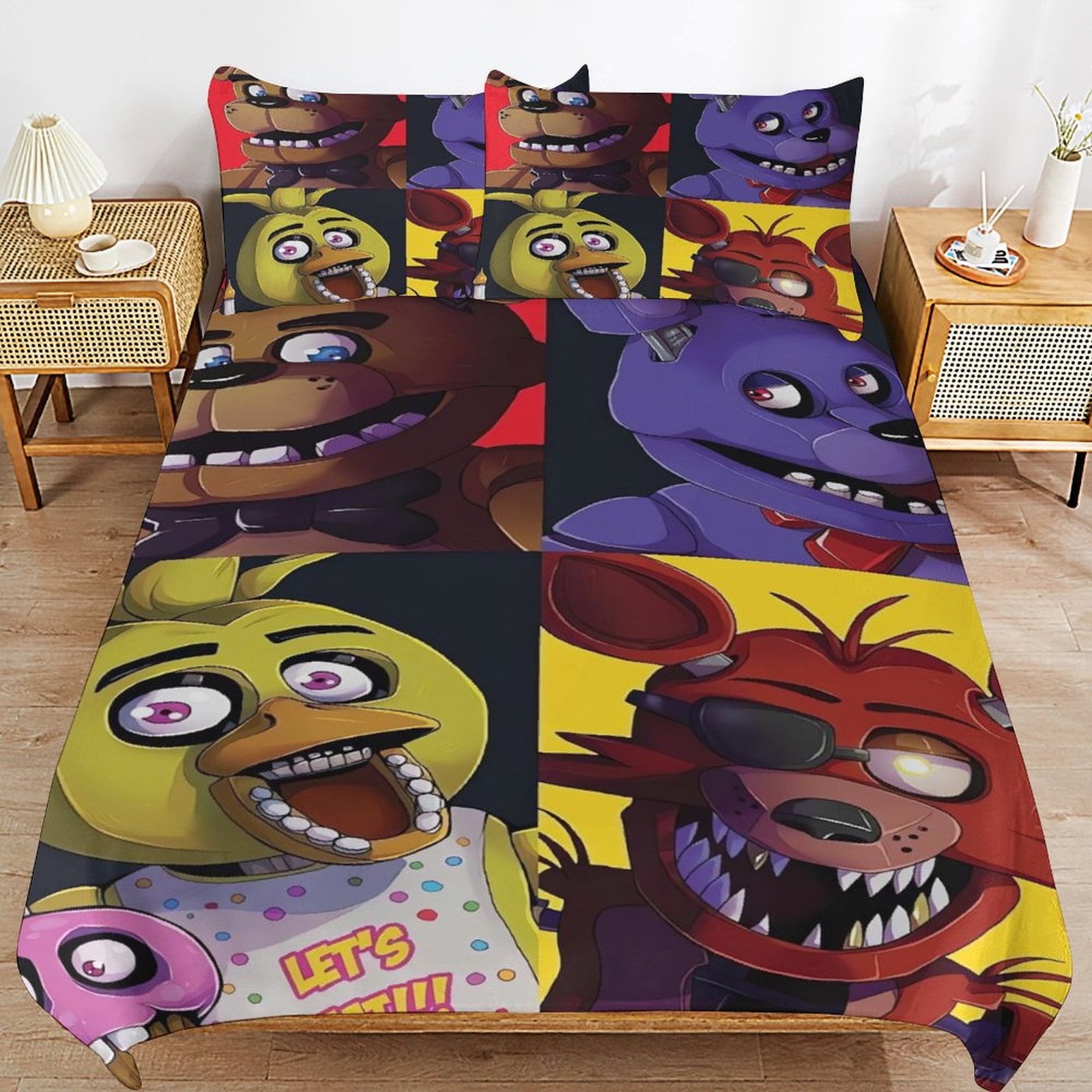 Five Nights at Freddy's FNAF Bed Duvet Cover Microfiber Bedding Sets 3D ...
