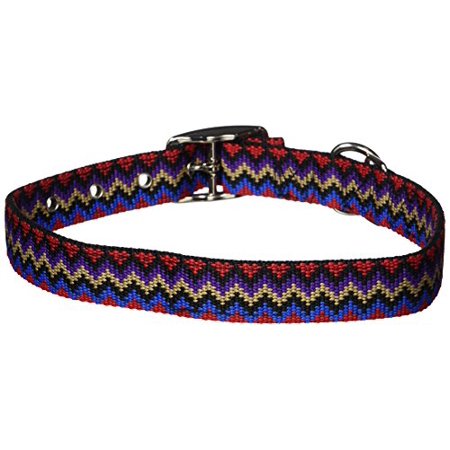 Hamilton Thick Nylon Deluxe Dog Collar, 1-Inch by 24-Inch Double, Weave ...