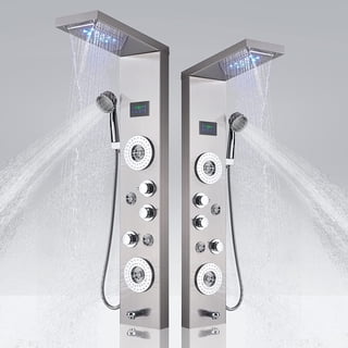 1-Jet Rainfall Shower Panel System with Rainfall Waterfall Shower Head ...
