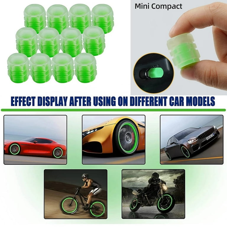 10PCS Luminous Stem Caps Tire Valve Caps Universal Handmade Rhinestone Stem Covers Lighted Valves Nozzles Car Accessories Walmart