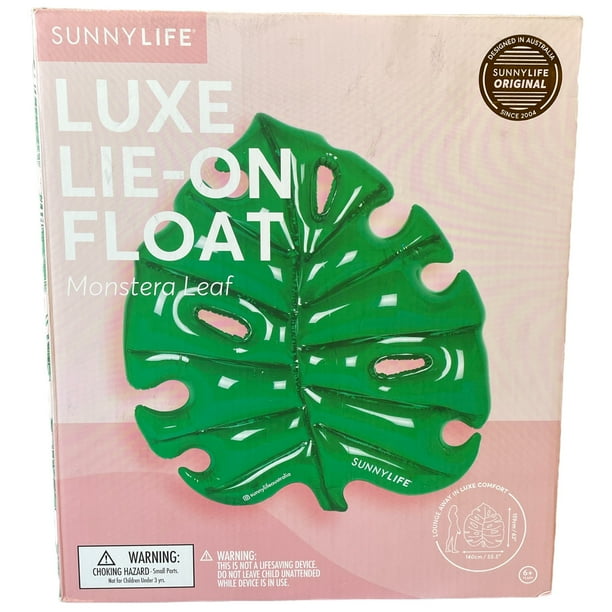SunnyLife Oversized Inflatable Luxe Lie-On Floats, Monstera - Walmart.com