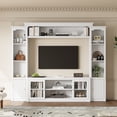 All-in-One Modern TV Stand with Bookcase for TVs Up to 65-inch ...