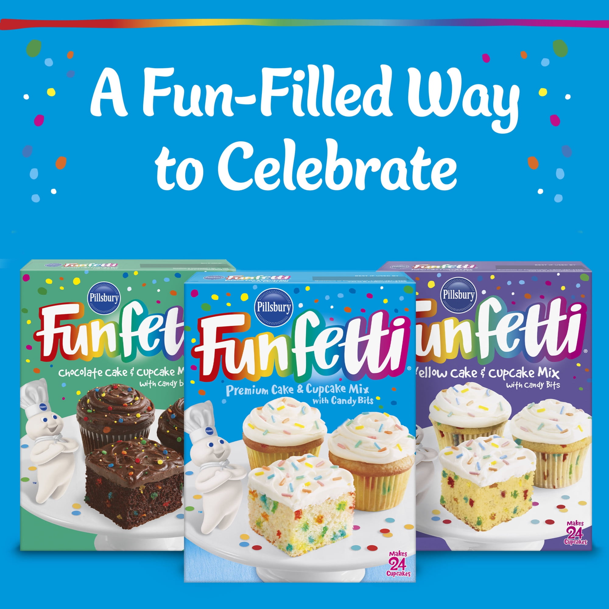Pillsbury Funfetti Cake Mix with Candy Bits - 15.25 Australia | Ubuy