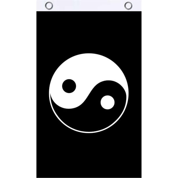 Ying Yang Fly Flag 3' x 5' - Walmart.com