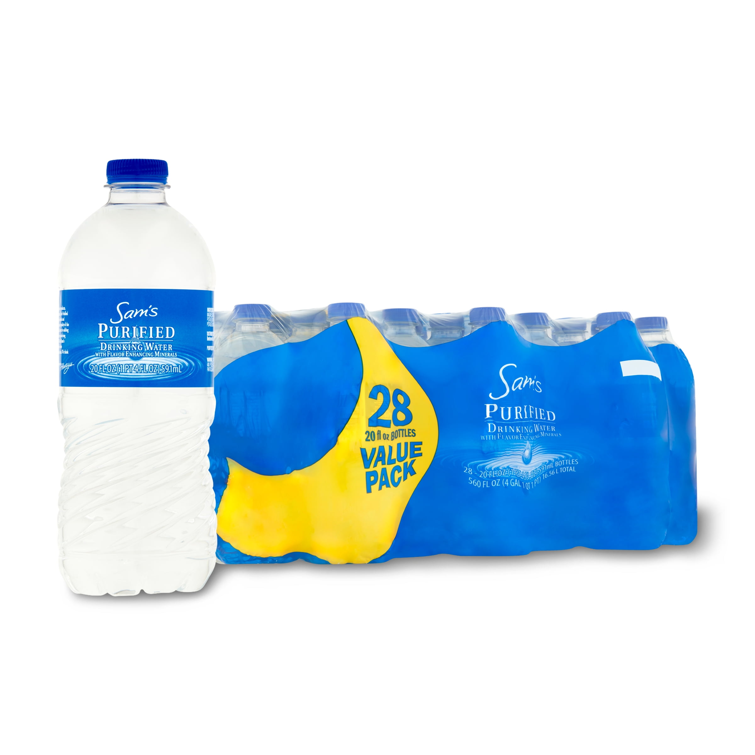 Sam s Choice Purified Drinking Water 20 Fl Oz 28 Count Bottles Sam s Choice Purified Drinking Water 20 Fl Oz 28 Count Bottles
